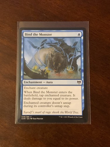 Magic the Gathering Kaldheim Bind the Monster | eBay