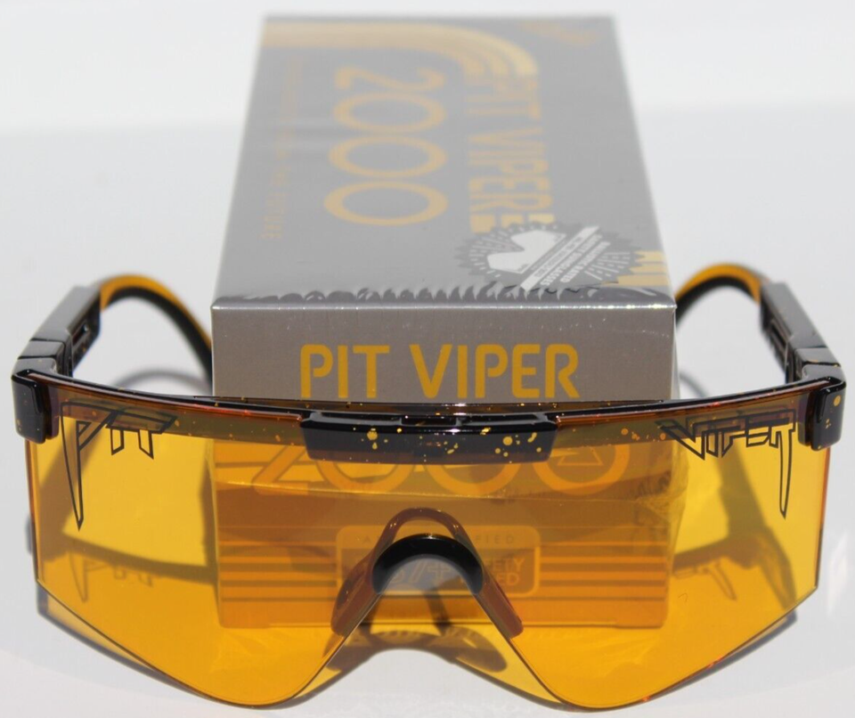 PIT VIPER The Crossfire Sunglasses/Safety Glasses Black/Yellow ANSI Z87 ...