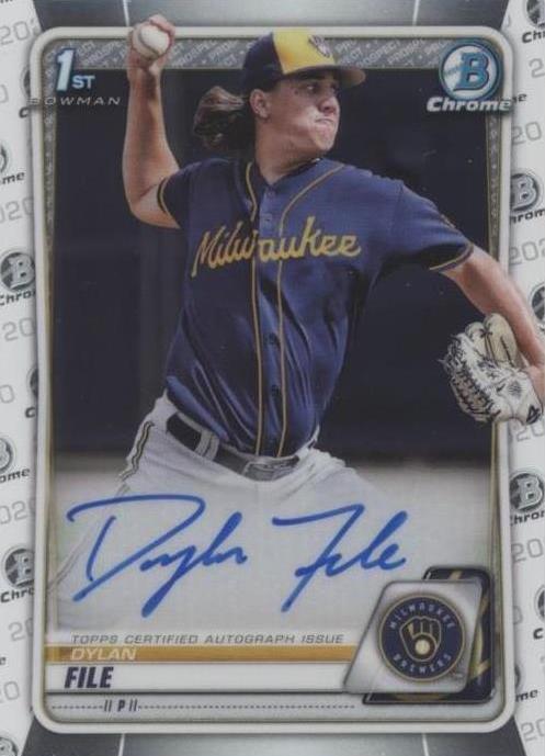 2020 Bowman Chrome - Prospect Autographs Dylan File #CPA-DF (AU, RC ...