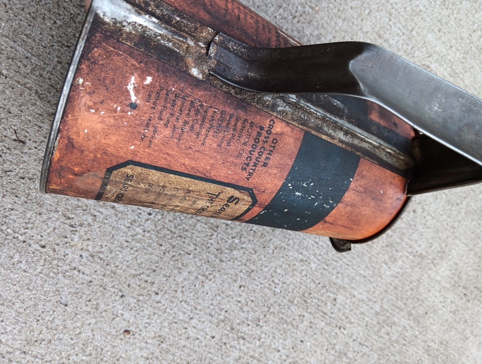 SEARS Cross Country Perfect Motor Oil Pitcher 2 QT Vintage Oil Can | eBay