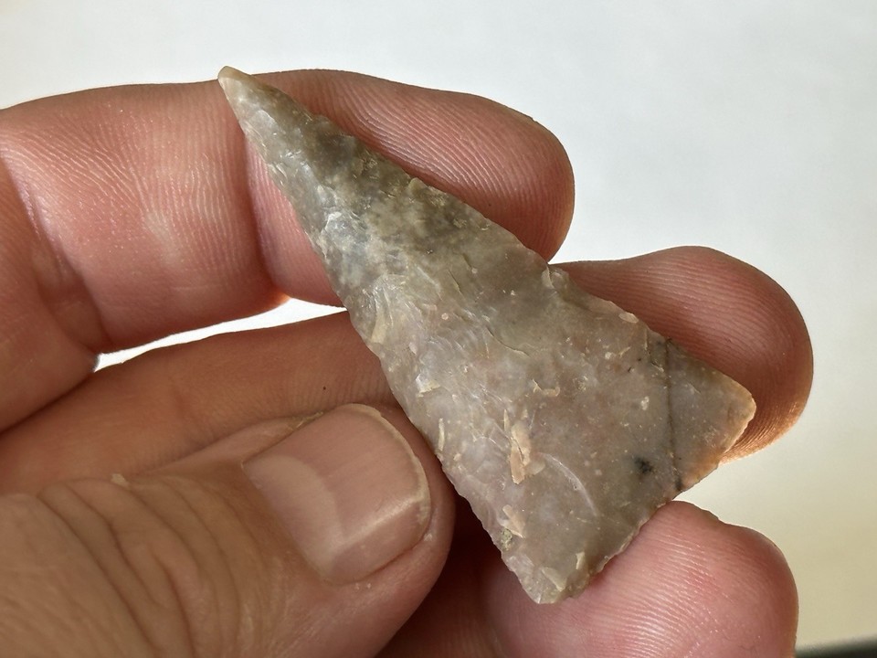 AMAZING COLORFUL TRANSLUCENT EARLY TRIANGLE FOUND IN TEXAS ARROWHEAD ...