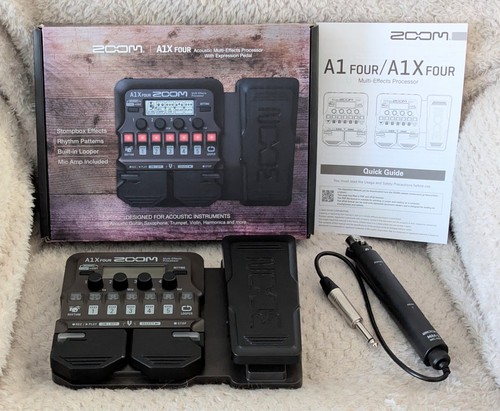 Zoom A1X Four Multi-Effects Processor for acoustic guitar, violin, sax ...