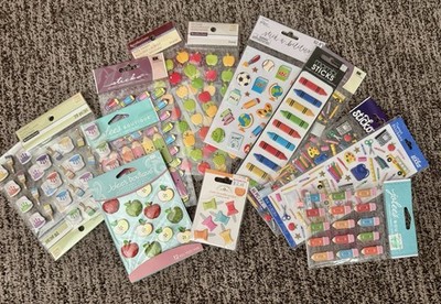 Lot of 14 Back To School Scrapbooking Stickers- Jolee's, Doodlebug ...