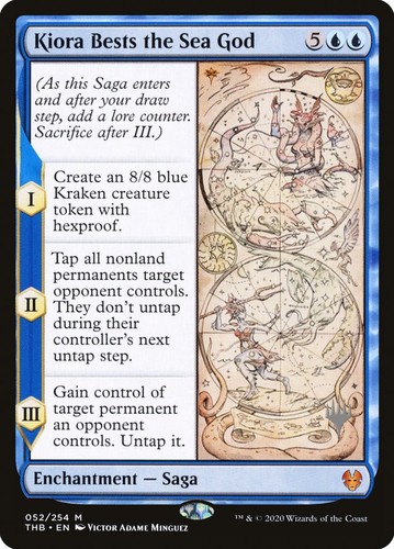 Kiora Bests the Sea God (Promo Pack) [Theros Beyond Death Promos ...