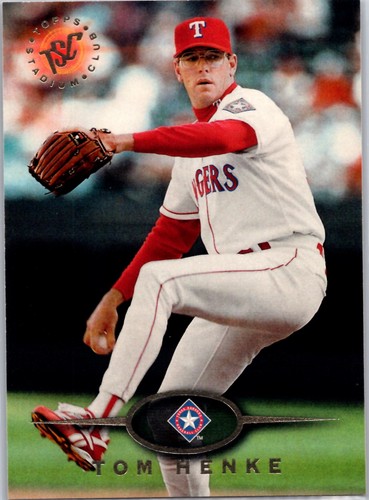 Tom Henke Texas Rangers 1995 Stadium Club #261 | eBay