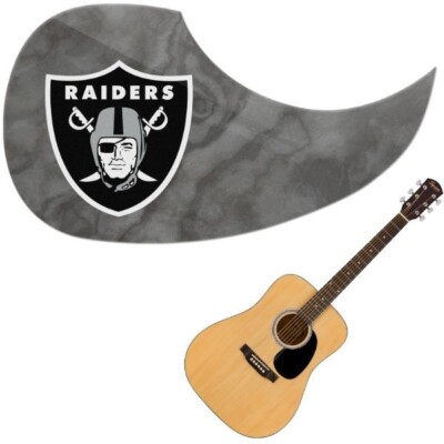 Las Vegas Raiders Guitar Pick Guard Cover Woodrow Music NFL Official ...