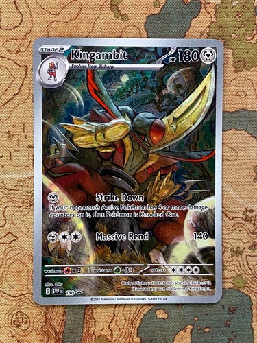 Pokemon Card TCG - Kingambit SVP 130 Shrouded Fable Black Star Promo ...