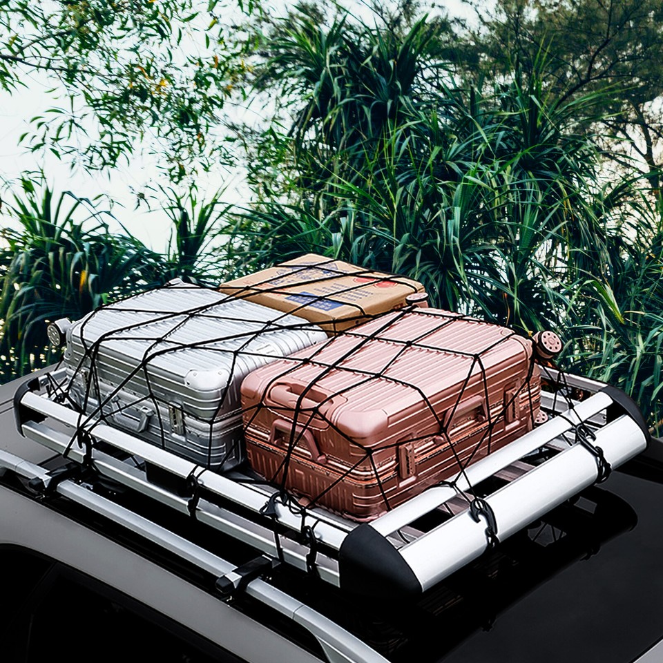 3*4 Roof Rack Cargo Net&Mesh Bungee Net Stretches to 6'*8 fit Rooftop ...