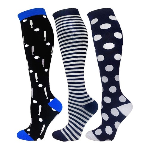 Elite Performance Compression Socks For Men & Women - 3 Pairs - Size S ...