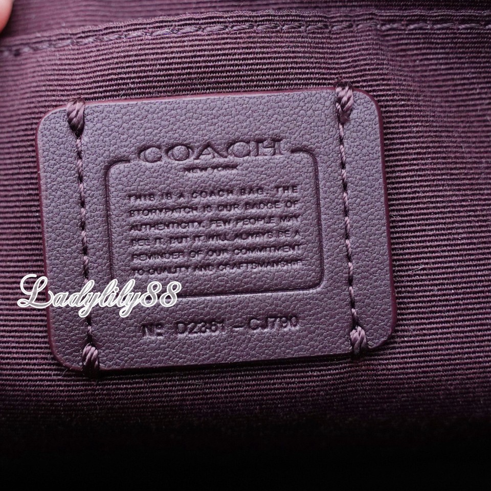 NWT Coach CJ789 CJ790 Double Zip Crossbody in Refine Pebble Leather ...