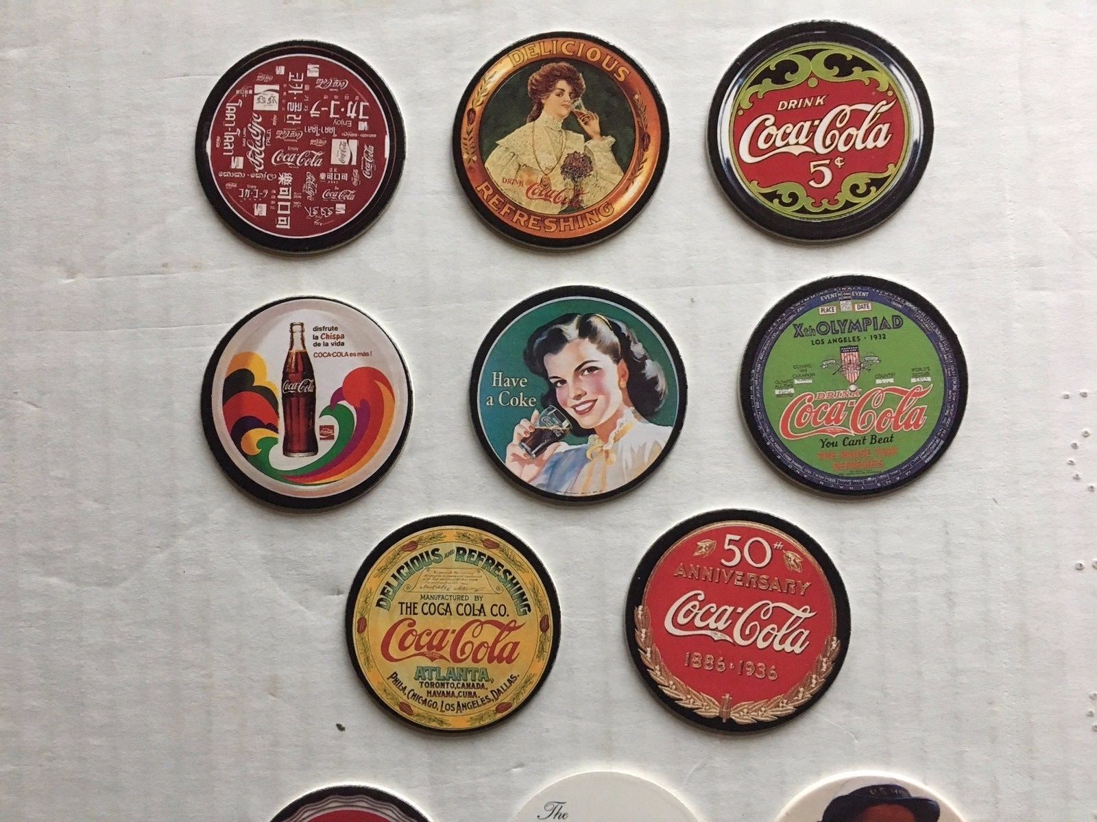 1993 Collect-A-Card Coca-Cola "Coke Cap" Pogs Series 1 and 2 Set of 16 ...