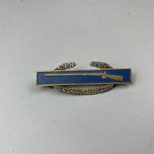 Vintage WWII Sterling Silver 3" Rifle Military Pin Blue Brooch Marksman ...