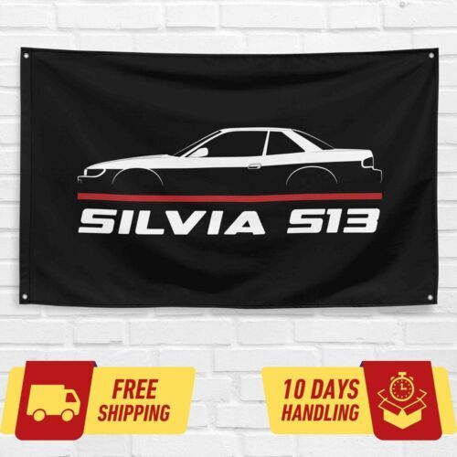 For Nissan Silvia S13 1988-1993 Enthusiast 3x5 ft Flag Birthday Gift ...