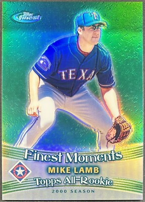 2001 Topps Finest Mike Lamb #FM3 Finest Moments Refractor Texas Rangers ...