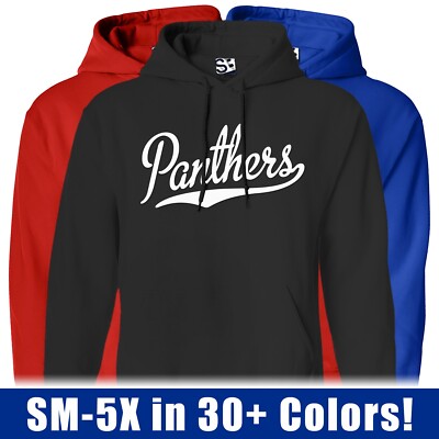 Panthers Script HOODIE | High School Football Sports Jersey Hooded ...