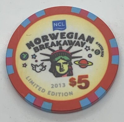 Norwegian Breakaway Cruise Line NCL $5 CASINO CHIP Peter Max 2013 | eBay