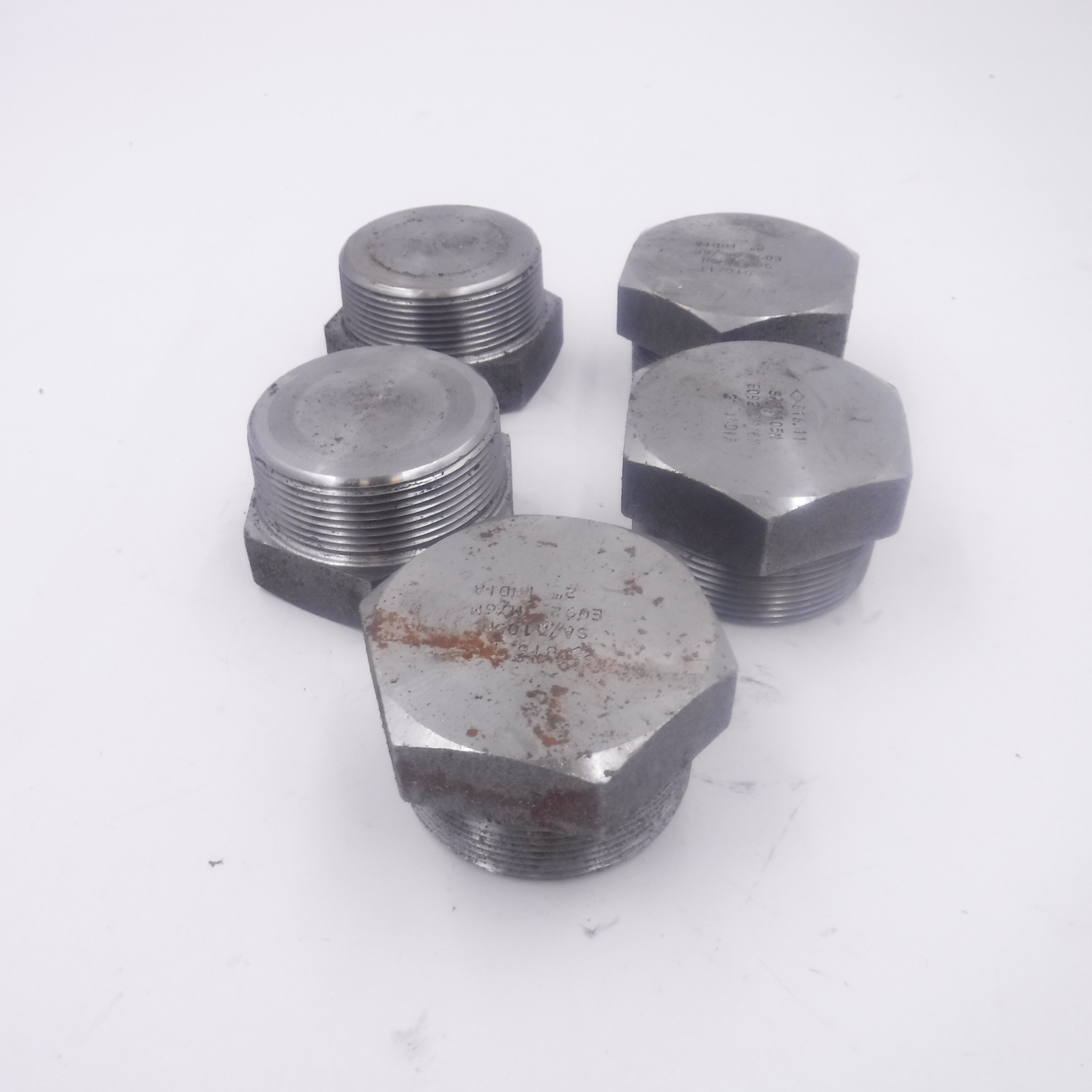 2" MNPT Pipe Plugs ASME B16.11 SA/A105N E092 3M/6M Hex Head, 7/8 ...