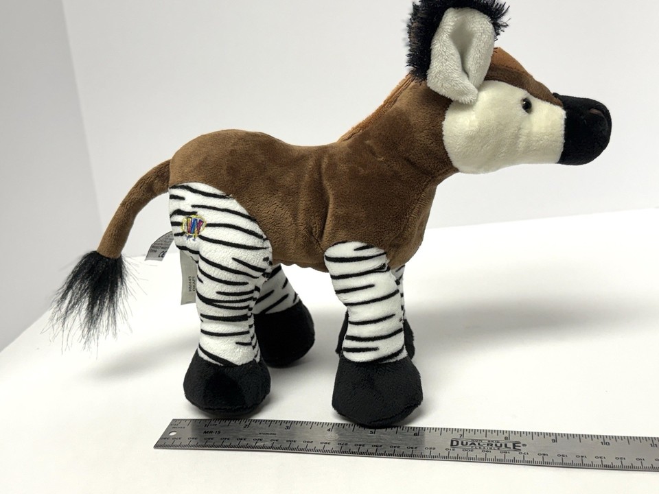 Webkinz Okapi Zebra Giraffe 8" Plush #HM445 No Code Ganz Stuffed Animal ...
