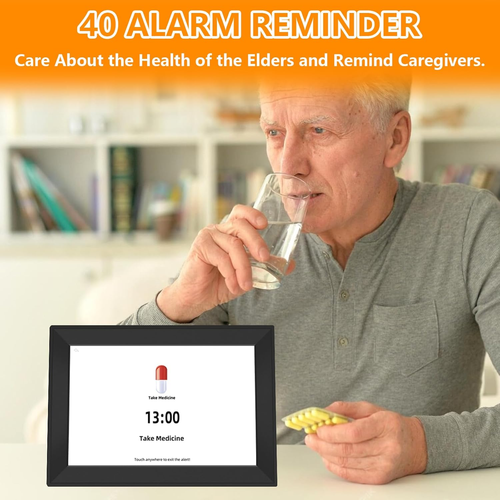 10.1 Touch Screen Extra Large Digital Clock with Date and Day for ...