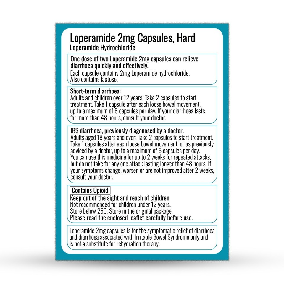 Flamingo Loperamide 2mg Diarrhoea Relief 6 Capsules - 10 PACK ...