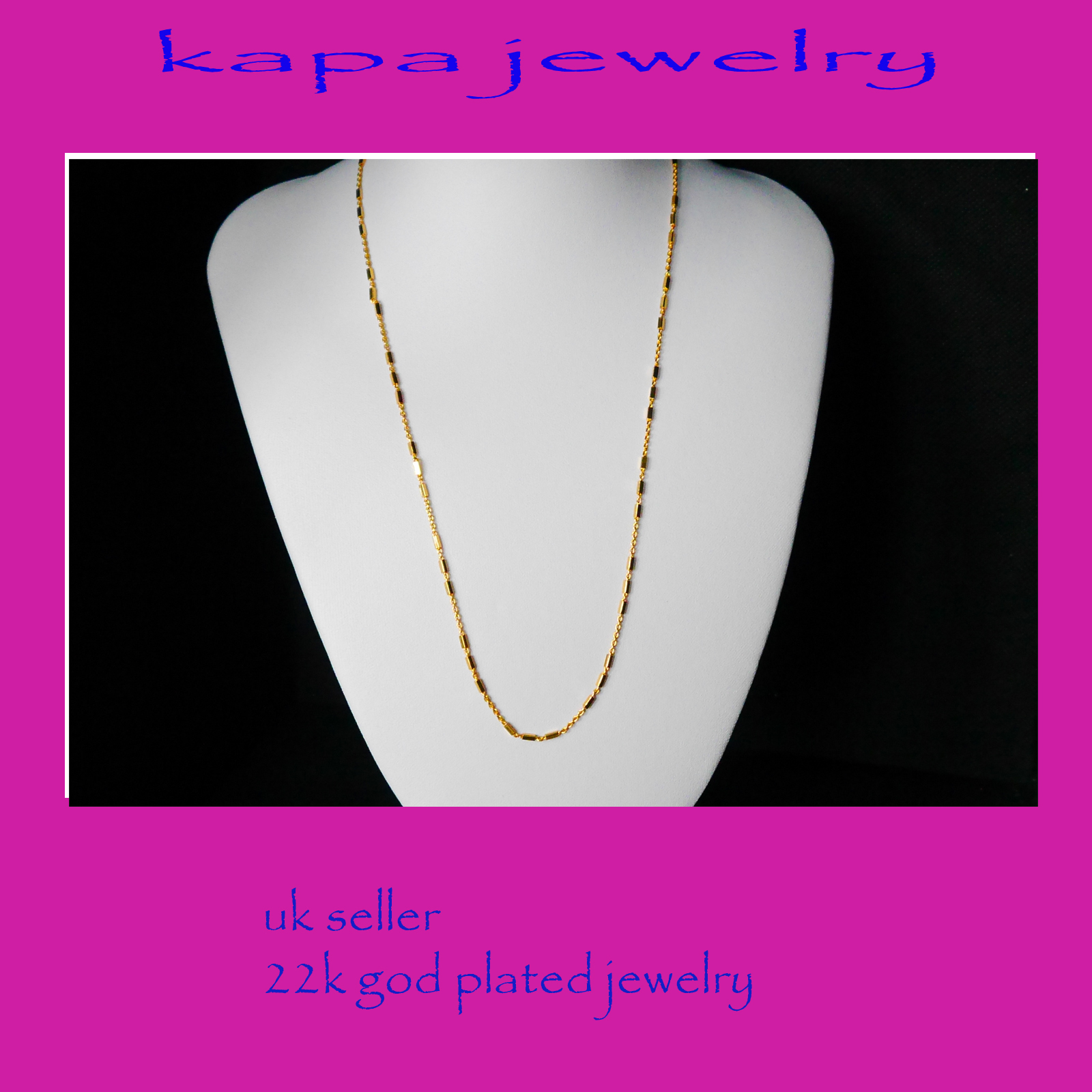 Gold Chain Men Womens 20 inch 18ct Gold Necklace 2mm thick Curb Chain ...