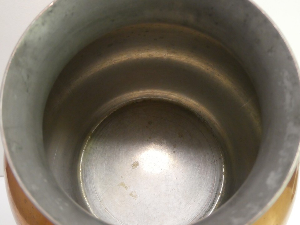 VINTAGE COPPER WARMING POT SAUCE PAN TIN LINED COOKING POT | eBay