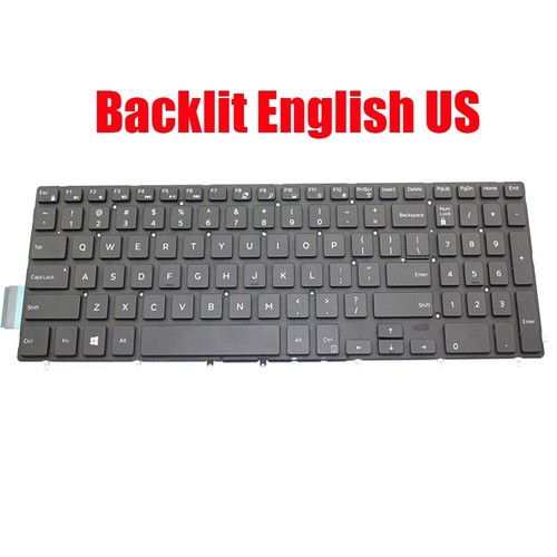 Backlit US Keyboard For DELL Inspiron 3580 3581 3582 3583 3584 3585 ...