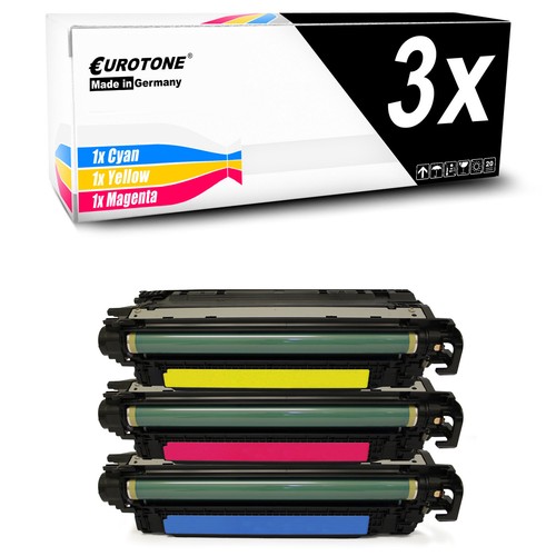 3x Eurotone Toner f r HP Color LaserJet Enterprise CP-5525-N CP-5525-XH ...