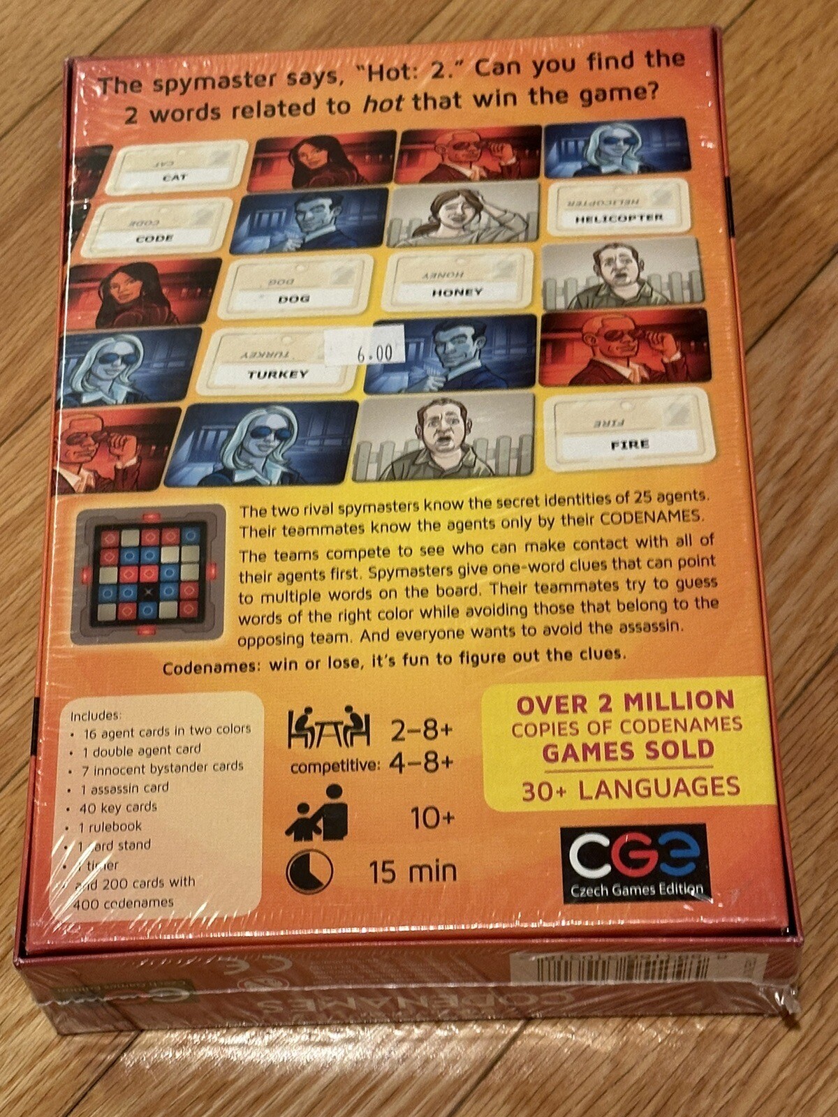 CODENAMES Party Word Game Vlaada Chvatil CGE Code Names Top Secret New ...