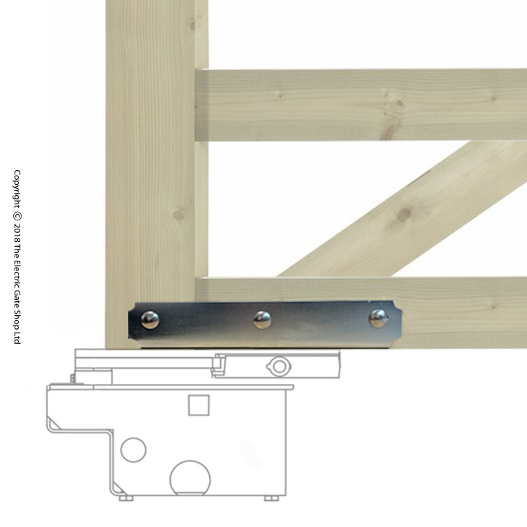 Wooden Gate Bracket for Underground Electric Gate Automation | eBay UK