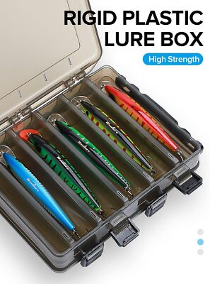10 Compartments Double Sided Fishing Lures Squid Baits Hooks Tackle ...