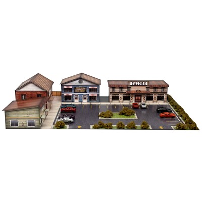 N Scale Building Kit Scale Starter Small Town Model Kit, Fits Micro ...