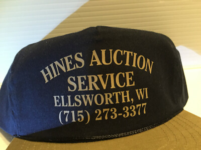 Hines Auction Service Ellsworth, WI hat trucker cap snapback RCC | eBay