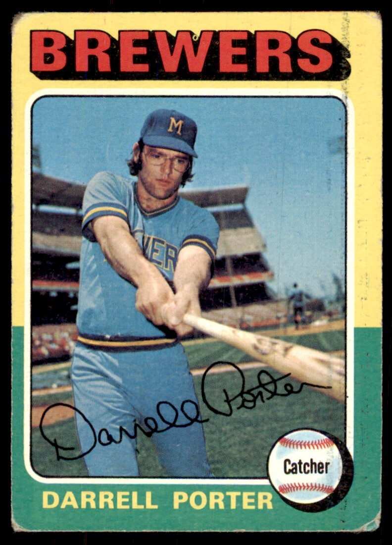 1975 TOPPS. DARRELL PORTER MILWAUKEE BREWERS #52 | eBay