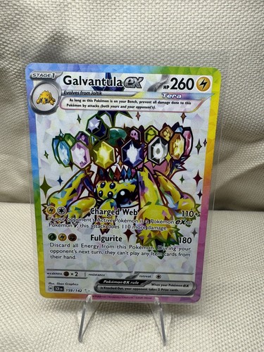 Pokemon TCG Galvantula ex 159/142 - Full Art - Stellar Crown - NM/M | eBay