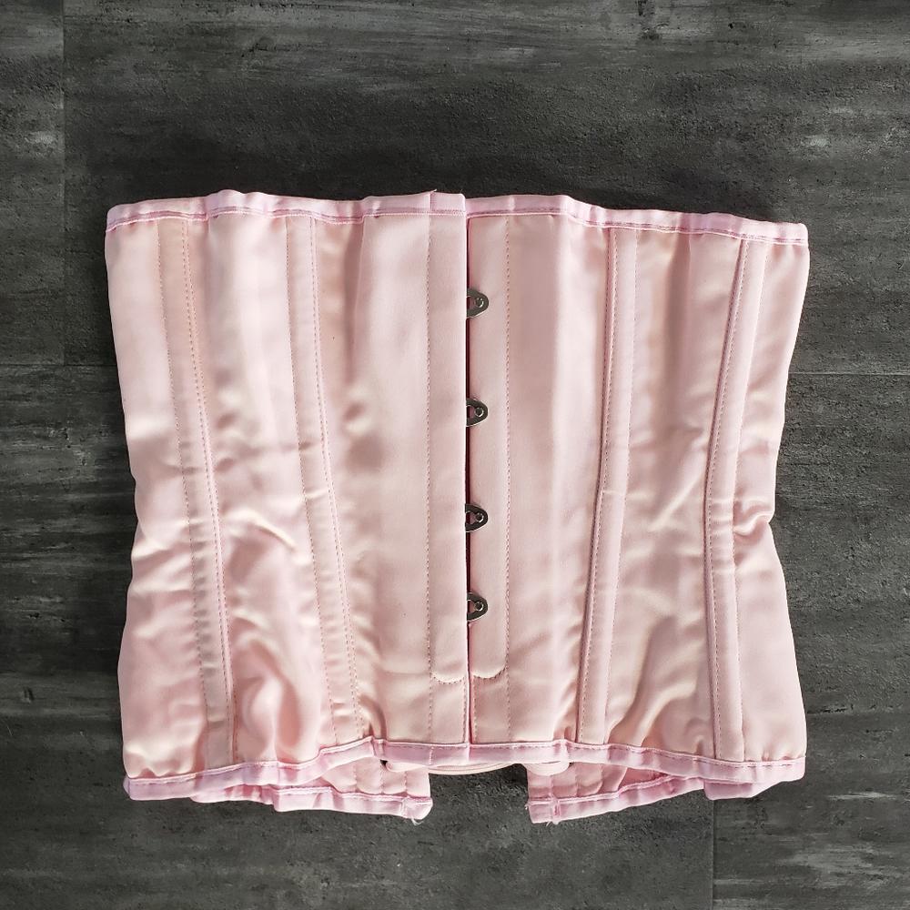 Baby Pink Satin | VOLLERS | Underbust Corset - Gem