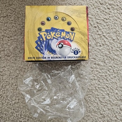 1999 Pokemon GERMAN 1st Edition Base Set Booster Box Display OPENED ...