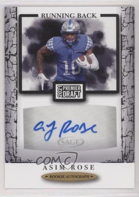 2021 Sage Premier Draft Auto Asim Rose Jr #A168 Auto | eBay