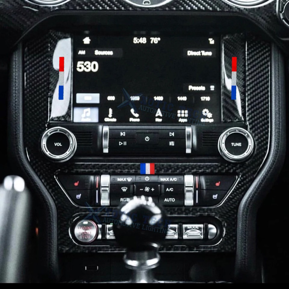 Center Air Vent Touch Screen Passenger Dash Cover Kit For Ford Mustang ...
