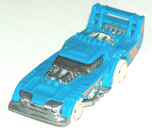 2014 Hot Wheels Two Timer Blue & White 1/64 Diecast Race Car Loose ...