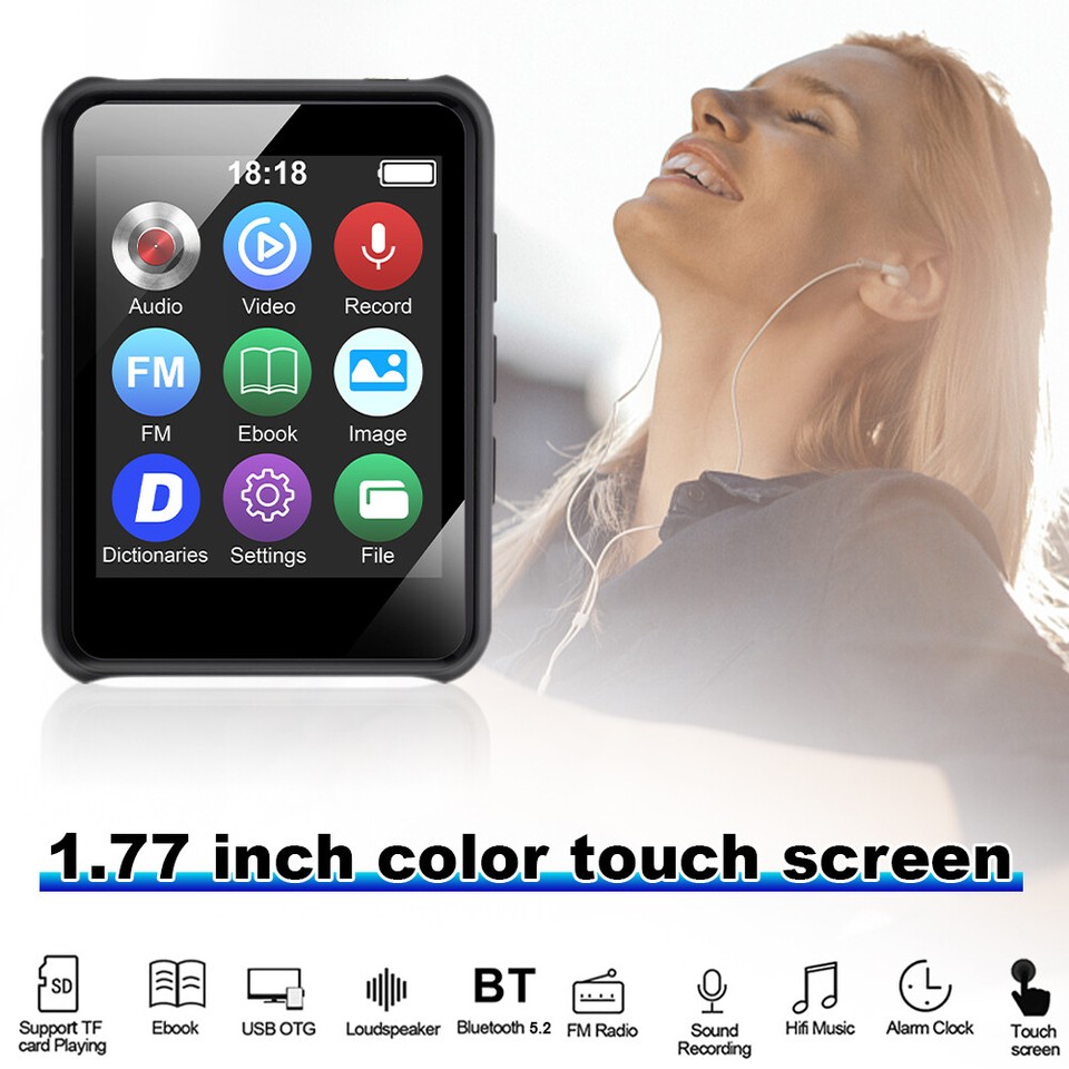 Mini Bluetooth MP3 Player MP4 Media FM Radio Recorder HIFI Sport Music ...