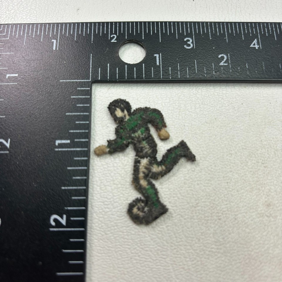 QUITE SMALL FULLY EMBROIDERED SOCCER PLAYER Patch 42AC | eBay