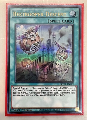 Yugioh! 1x Beetrooper Descent BODE-EN089 Ultra Rare 1st ed NM | eBay