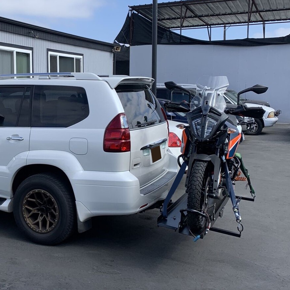 Heavy Duty Motorcycle Carrier Hitch Rack Mount Trailer Hitch Hauler | eBay