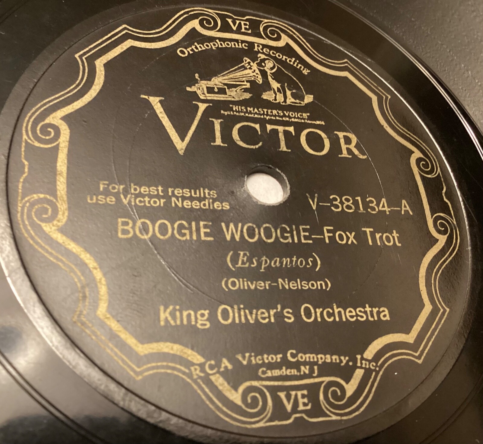 King Oliver's Orchestra – Boogie-Woogie / Mule Face Blues 78 RPM 1930 V ...