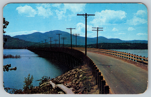 c1960s Two-Mile Bridge Sandpoint Idaho Wooden Bridge River Vintage ...