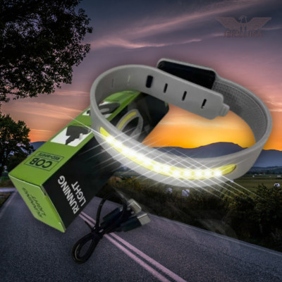 LED Wristband Light Armband Night Running Safety Bracelet USB ...