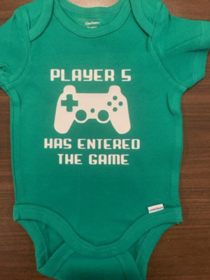 Computer Game Baby Onesie Video Games Pattern Gaming Console Computer