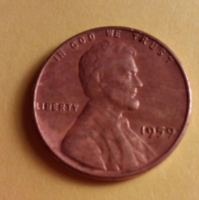 COIN-1959 Lincoln Memorial Cent / Penny (No Mint Mark; L on Edge) | eBay