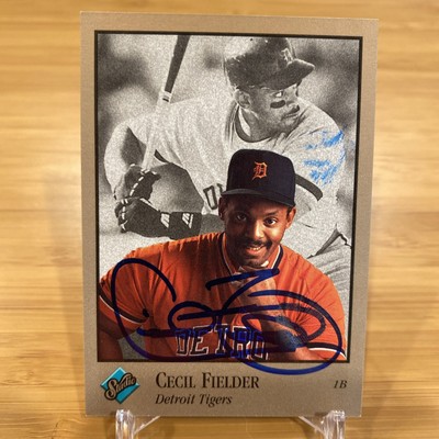 Detroit Tigers Cecil Fielder 1992 Studio Baseball Card Signed ...